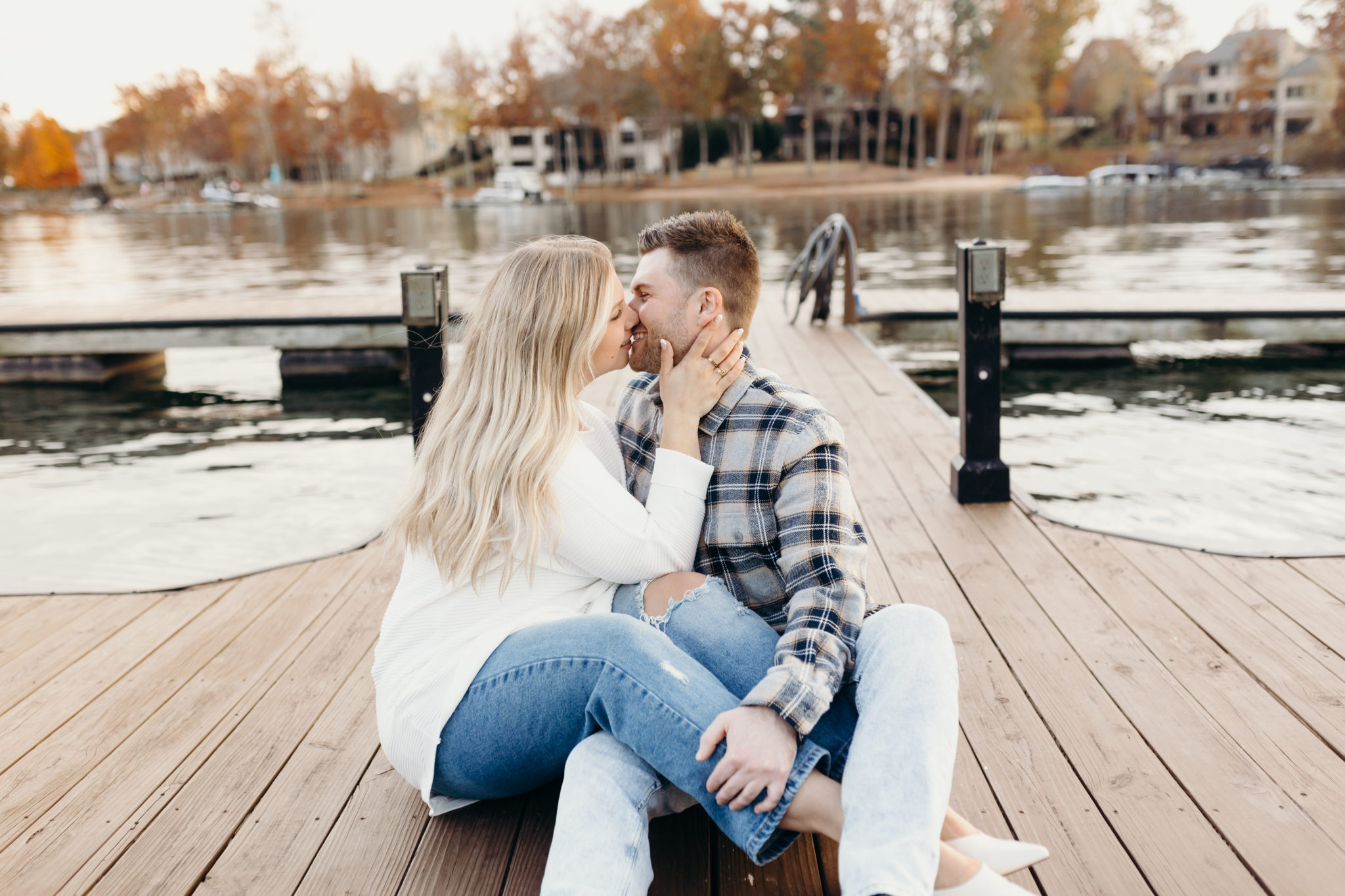 THE POINT ENGAGEMENT PHOTOSHOOT | WES & RILEY | LAKE NORMAN, NC - Alli ...